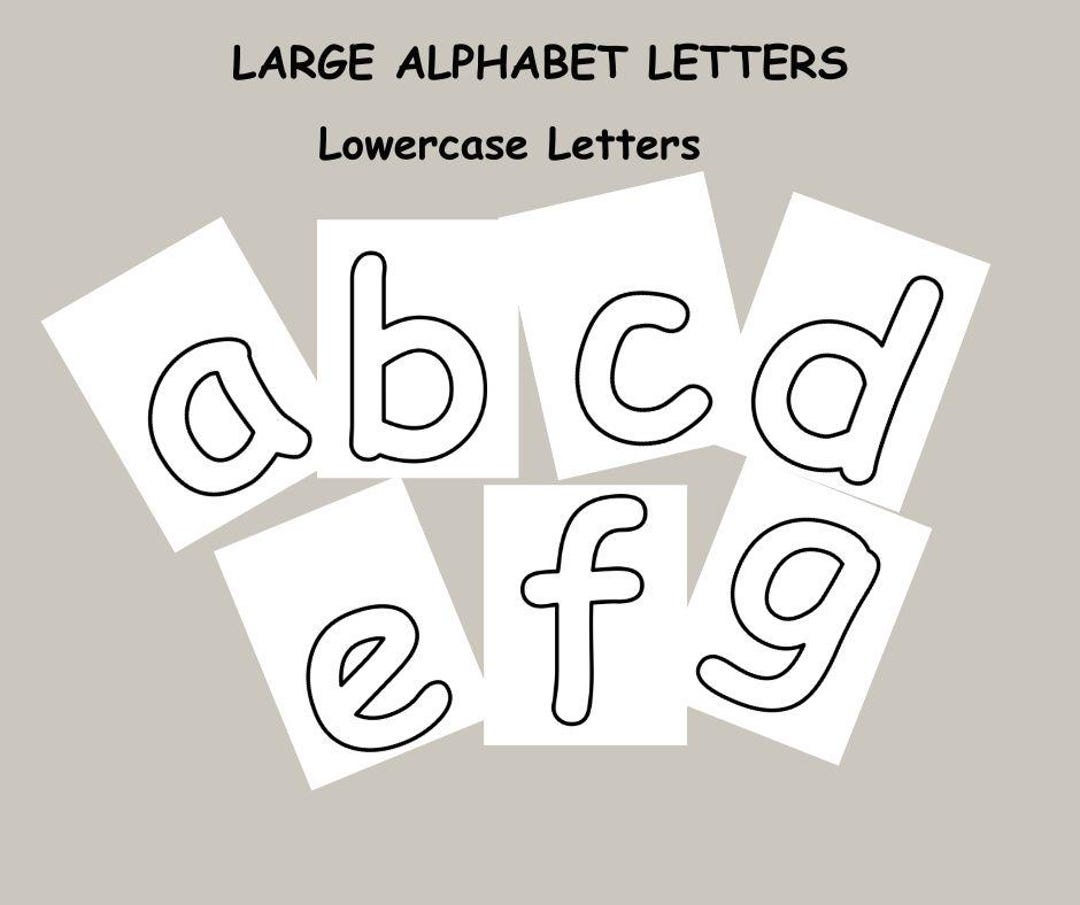 Large Printable Alphabet Letters, Lowercase Bubble, ABC, Individual ...