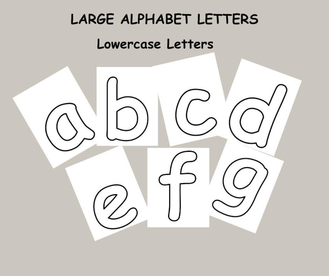 Large Printable Alphabet Letters, Lowercase Bubble, ABC, Individual ...