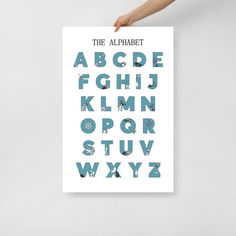 Printable Alphabet Poster - Etsy