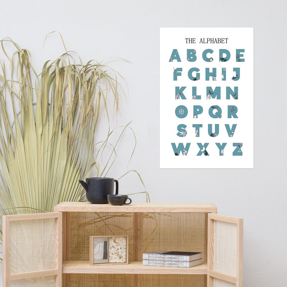 Printable Alphabet Poster - Etsy