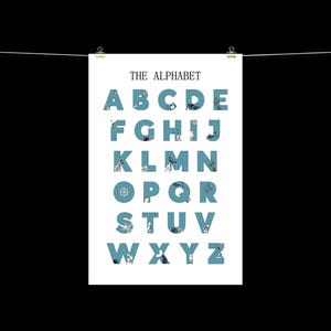 Printable Alphabet Poster - Etsy