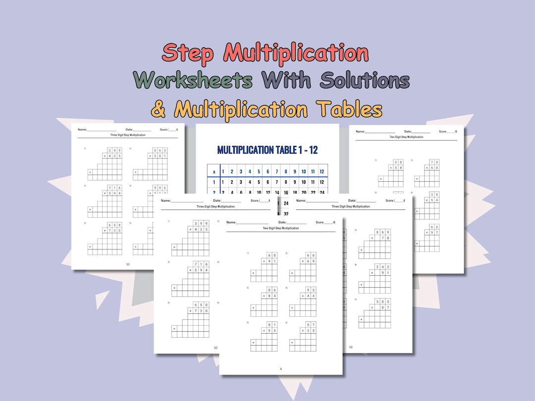 30 Step Multiplication Worksheets for Kid ‘s Daily Practice With ...