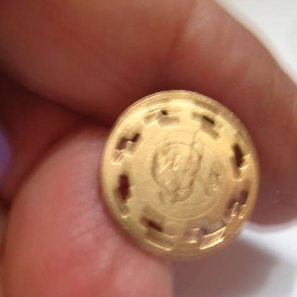 Button Monogram - Etsy