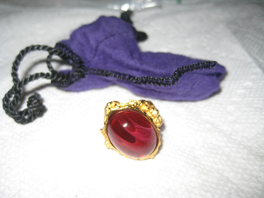 Elizabeth Taylor Gilded Age Cherub Ring Size 5 With Purple Pouch Mint ...