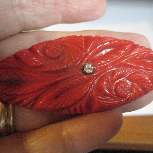 Bakelite Flower Pin - Etsy