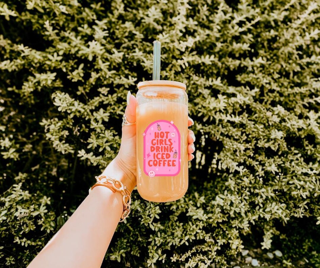 Hot Girls Drink Iced Coffee Sipper - Etsy