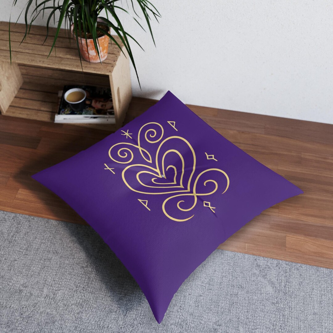 Sacred Geometry Frequency Sigil Floor Pillow | Yoga & Meditation ...