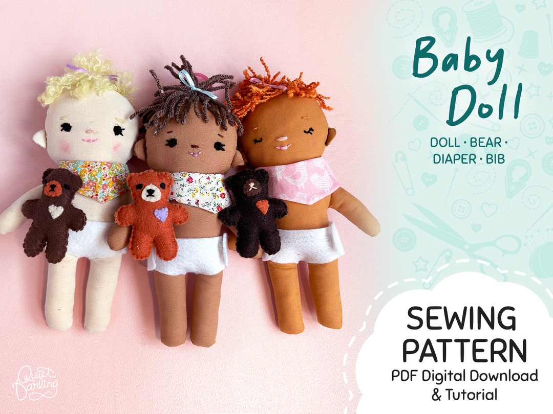 Baby Doll PDF Pattern and Tutorial - Etsy