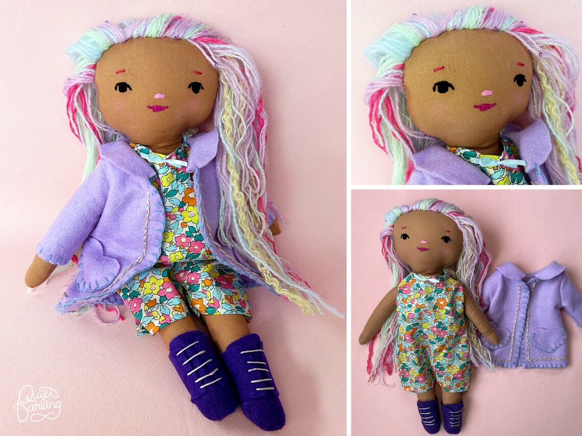 Darling Doll PDF Pattern and Tutorial - Etsy