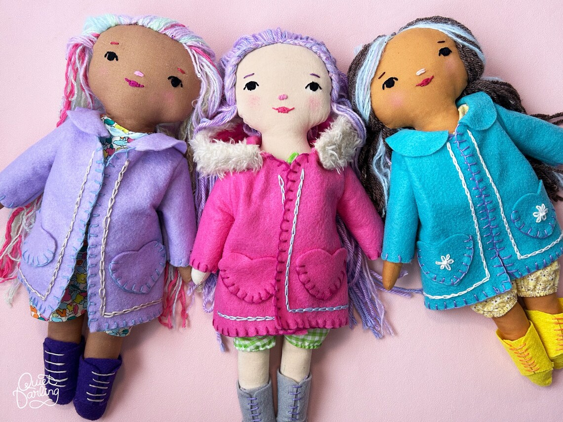 Darling Doll PDF Pattern and Tutorial - Etsy