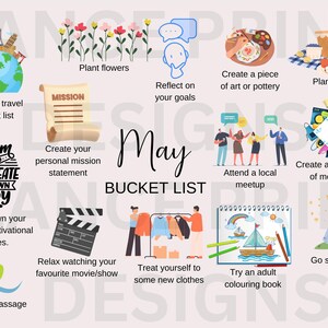 2025 UK Self-love Bucket List Calendar. Positivity. Journal. Vision ...