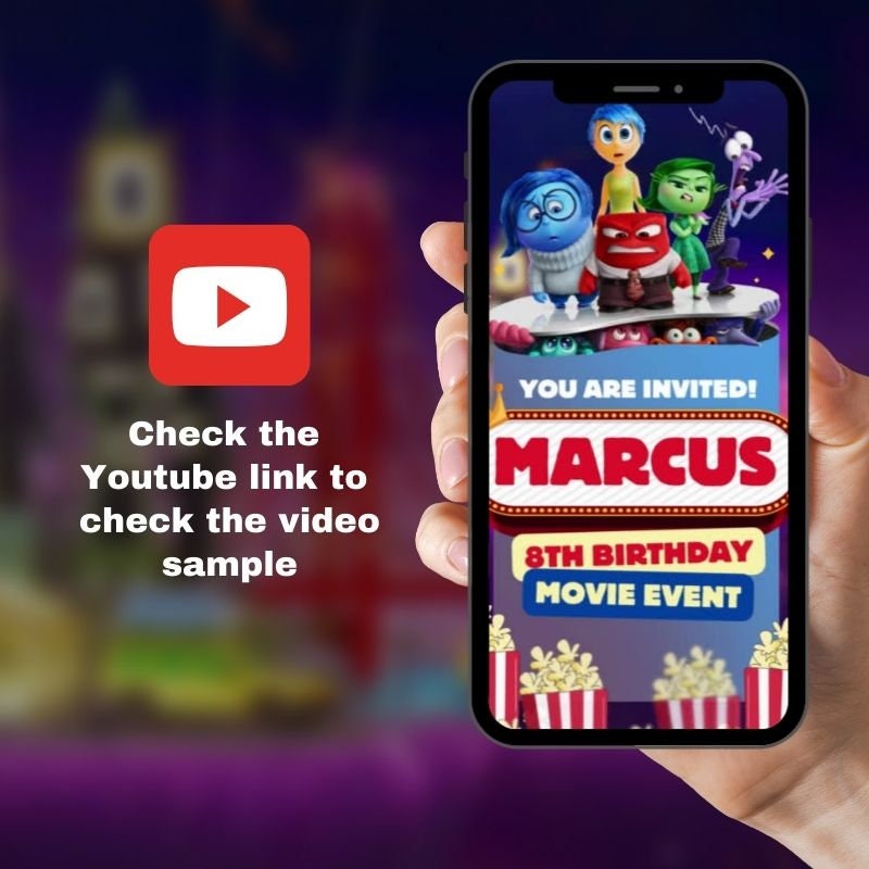 Inside Out 2 Themed Birthday Invitation: Digital & Printable - Etsy