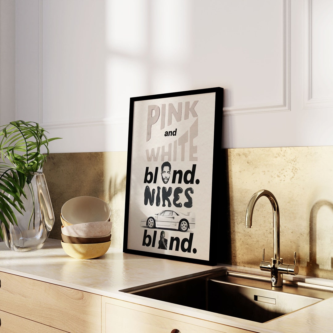 2 Different Frank Ocean Nikes Poster Canvas Blonde GIFT Hip Hop Poster ...