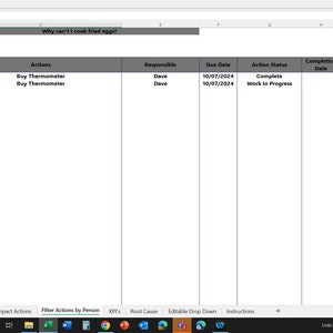 Excel Template Ishikawa Fishbone, Fully Editable, 5 Whys, Herringbone ...