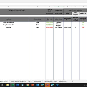 Excel Template Ishikawa Fishbone, Fully Editable, 5 Whys, Herringbone ...