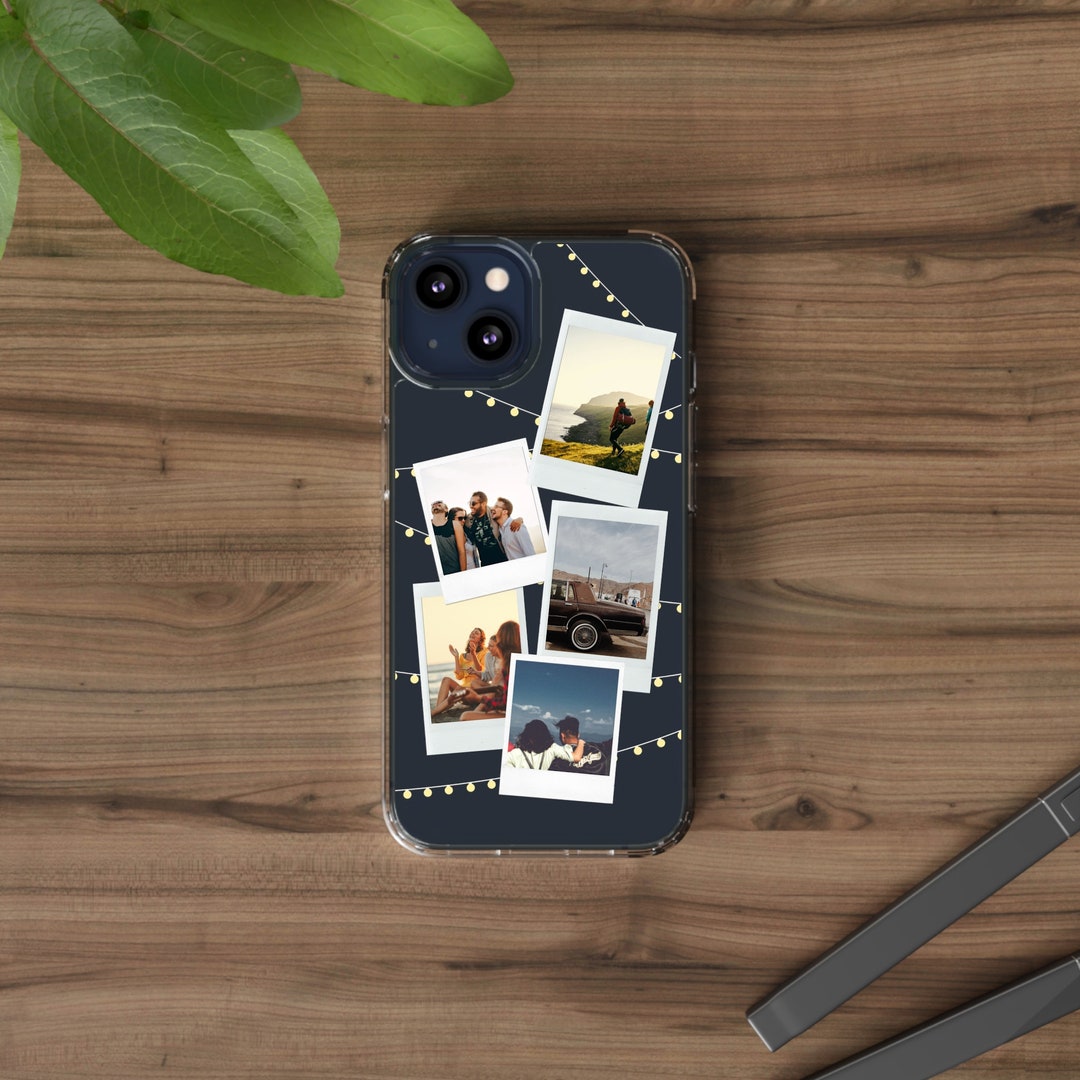 Custom Polaroid Photo Clear Phone Case Cover Preppy and Cute Aesthetic ...