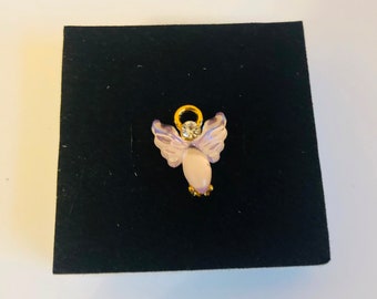 Crystal Angel Pin - Etsy