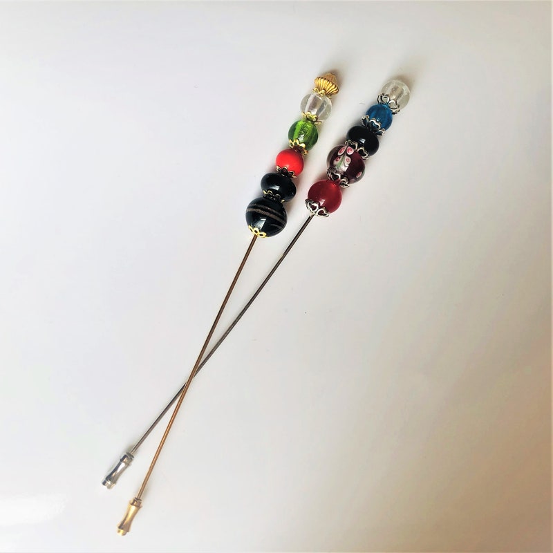 Beaded Stick Pins - Etsy
