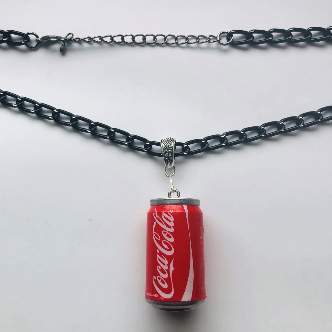 Miniature Can Charm Pendant Red Tin Can Charm Organza or Chain - Etsy