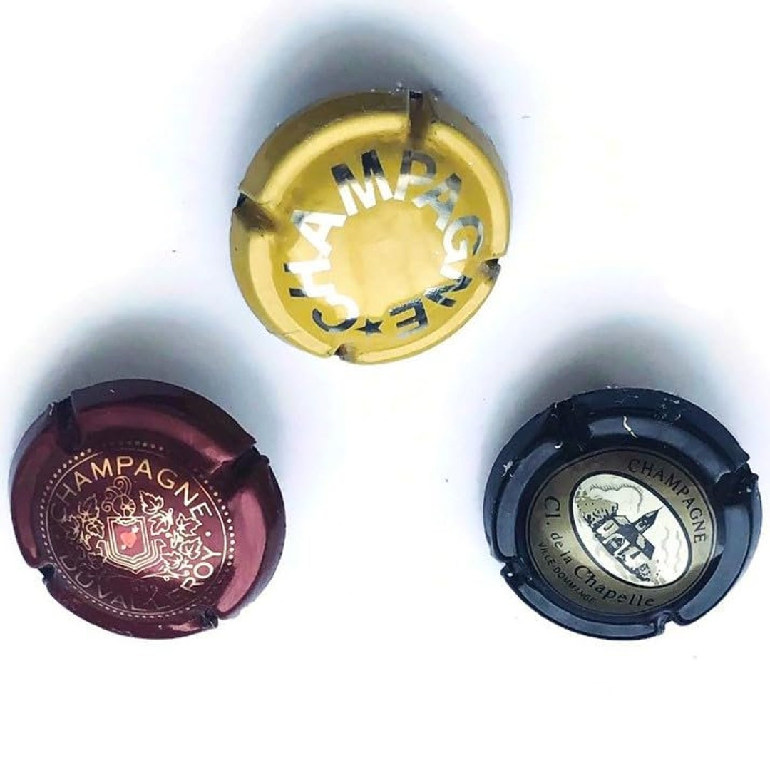 Champagne Bottle Cap TEMPTATION Brooch Vintage Style Champagne Brooch ...