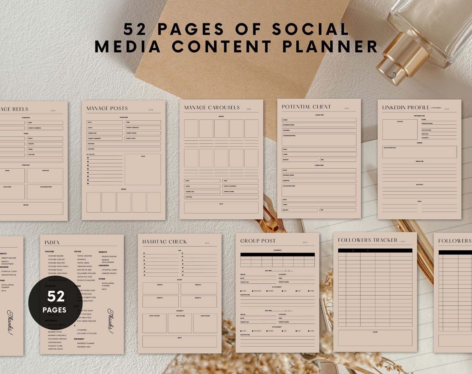 Social Media Planner, Content Planner, UGC, Content Calendar, Marketing ...