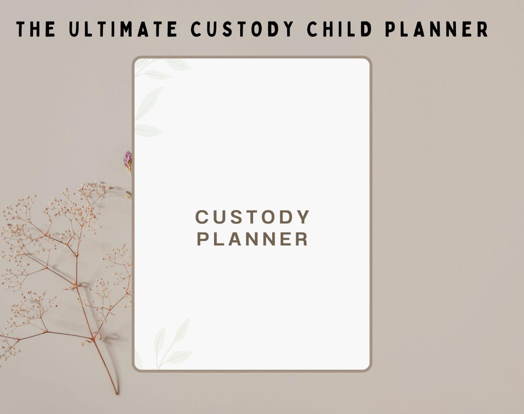 Custody Planner, Child Custody Planner, Printable Planner, Child ...