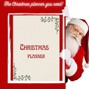 Christmas Planner Printable | Digital Holiday Planner | Event Organizer ...