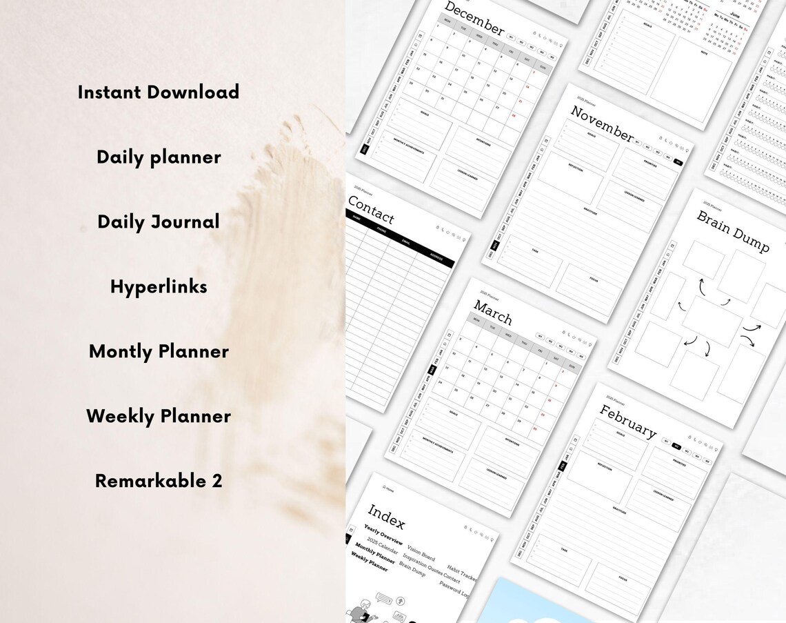 Remarkable Planner 2 / Remarkable Planner 2025 / Remarkable 2 Planner ...