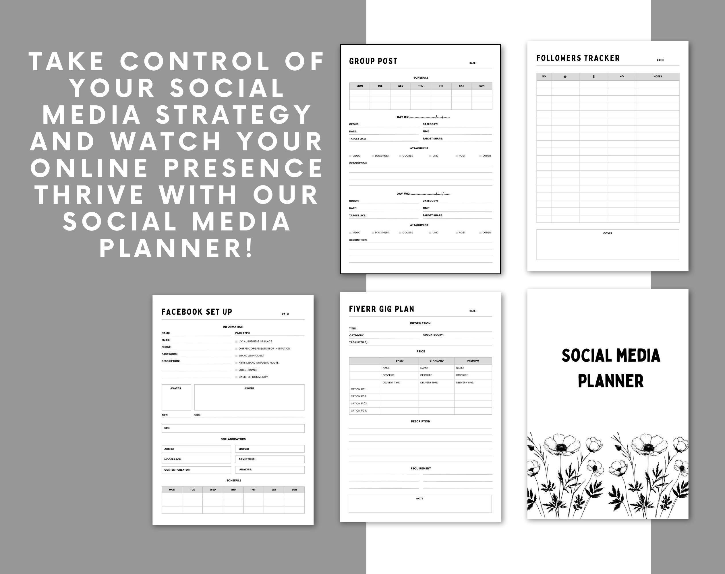 Social Media Planner, Content Planner, UGC, Content Calendar, Marketing ...