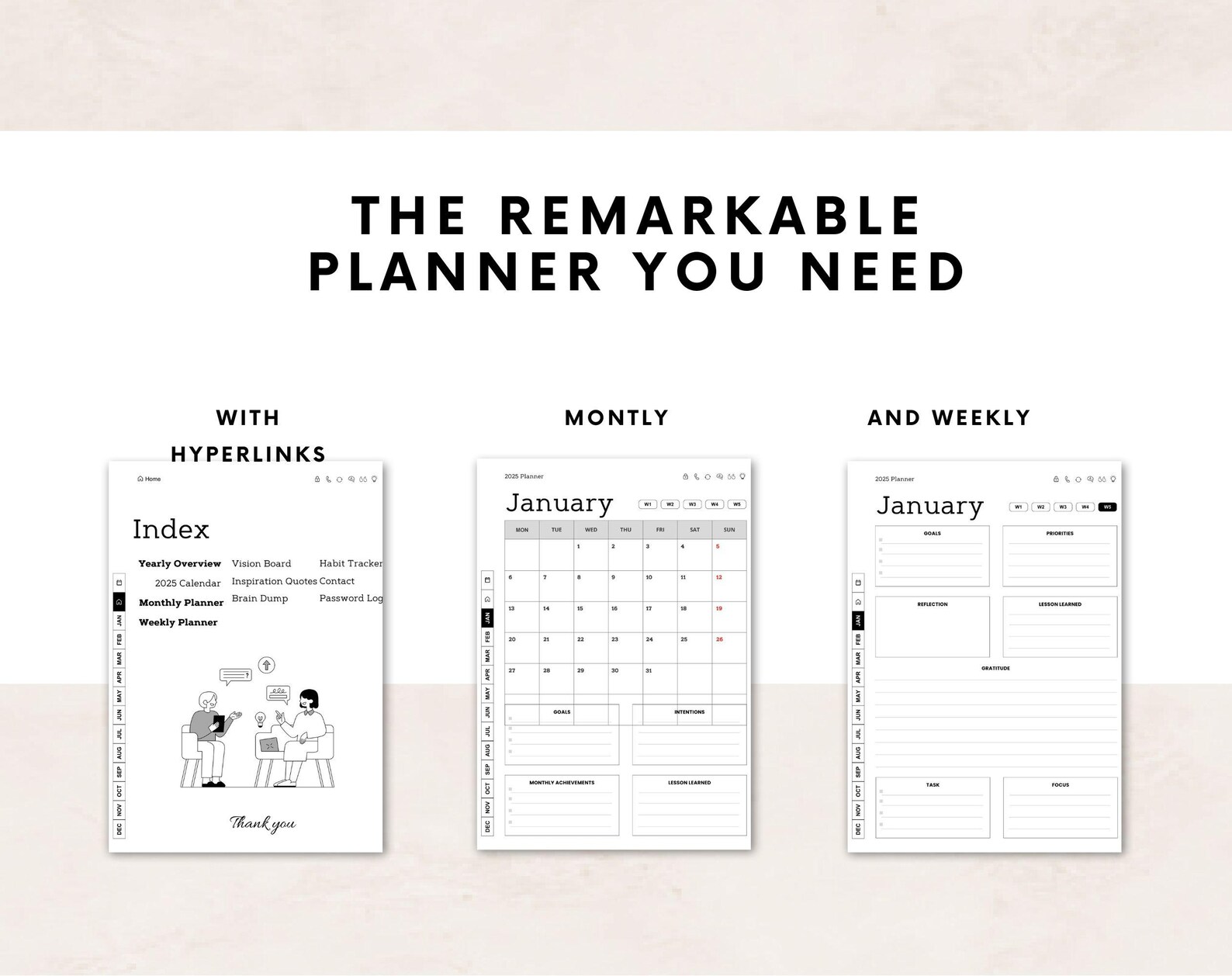 Remarkable Planner 2 / Remarkable Planner 2025 / Remarkable 2 Planner ...