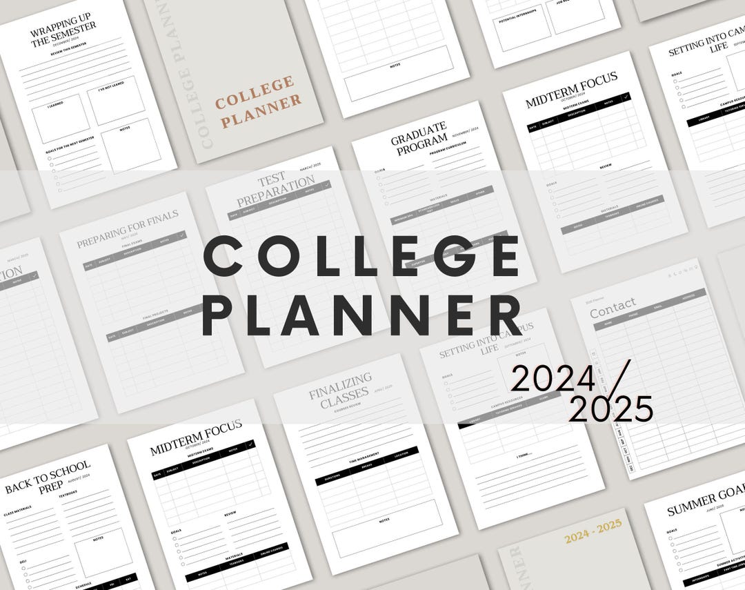 College Planner, Academic Planner, Student, Student Organizer, College ...