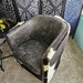 Swivel Leather Barrel Chair, Cowhide Accents Chair, Handcraft Cowhide ...