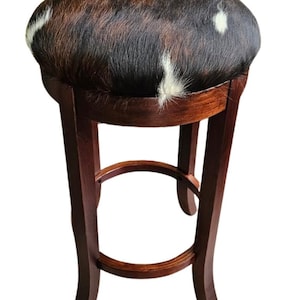 Cowhide Bar Stools, Western Furniture, Kitchen Chair, Leather Stool ...