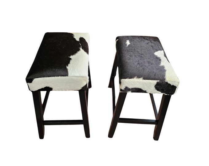 Cowhide Bar Stools, Western Furniture, Kitchen Chair, Leather Stool ...