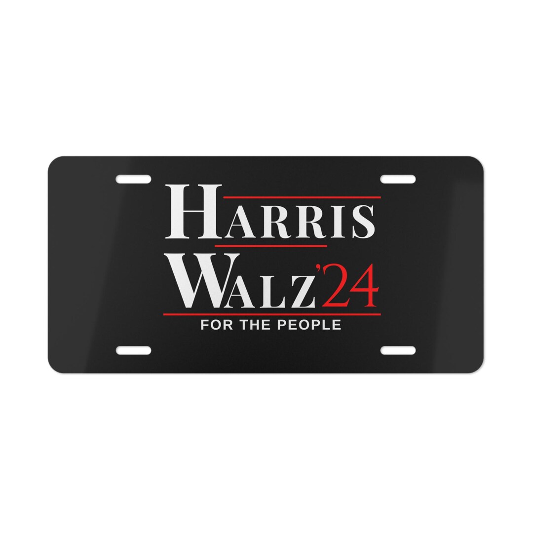 Harris Walz 2024 License Plate, 2024 Election Merch, Kamala Gifts ...