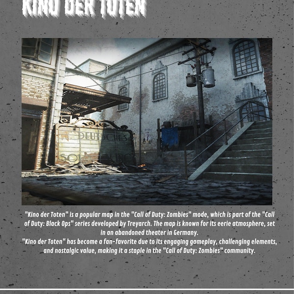 Call of Duty Zombies - Etsy