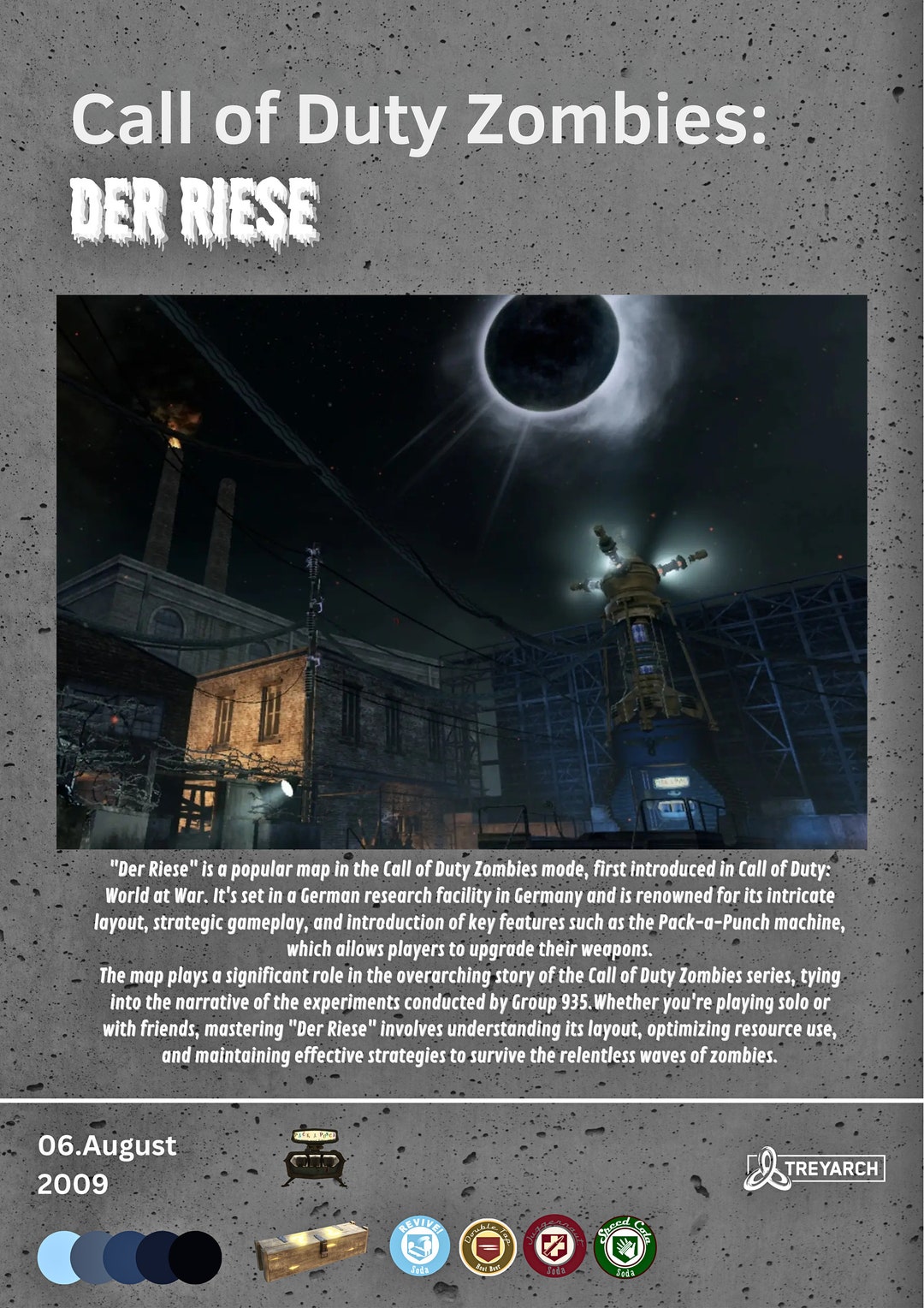 Call of Duty Zombies Der Riese Poster Gaming Zimmer Poster Videospiel ...