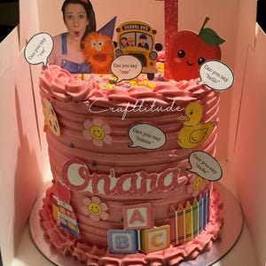 Kids Birthday Party Ms. Rachel Inspired Cake Toppers Herbie Songs for ...