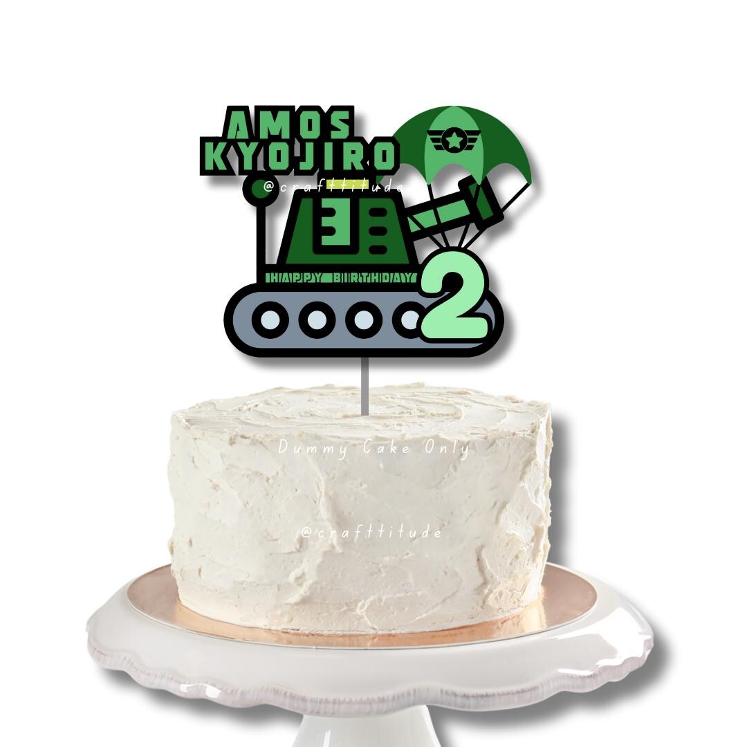 Army / Military Birthday Party Cake Topper - Etsy