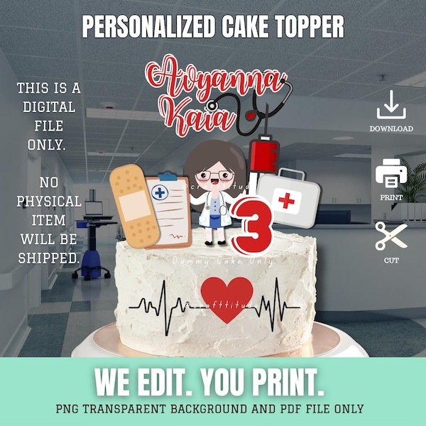 Doctor Cake Topper - Etsy