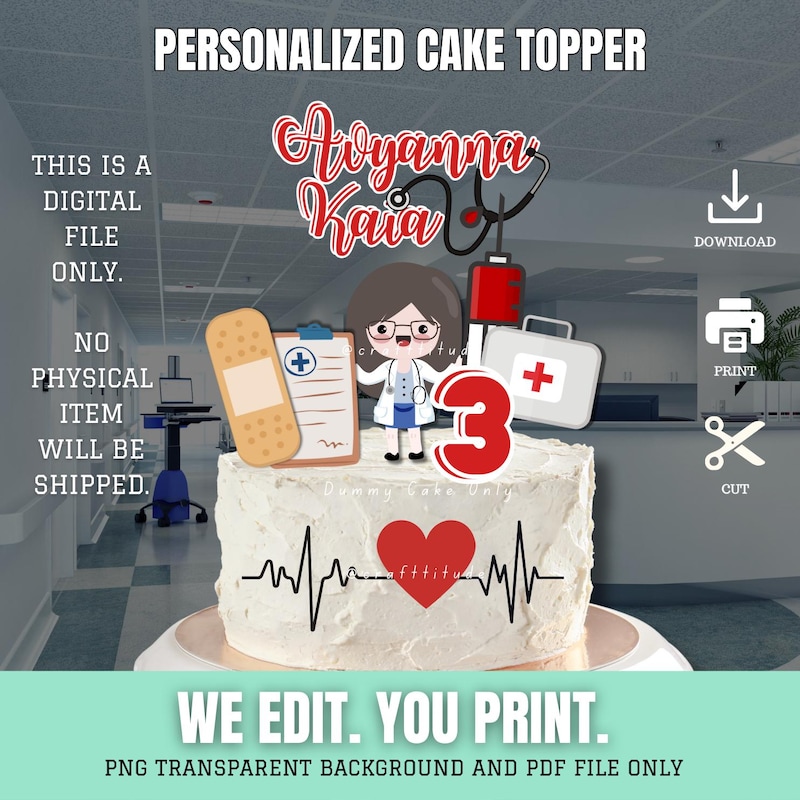 Doctor Cake Topper - Etsy