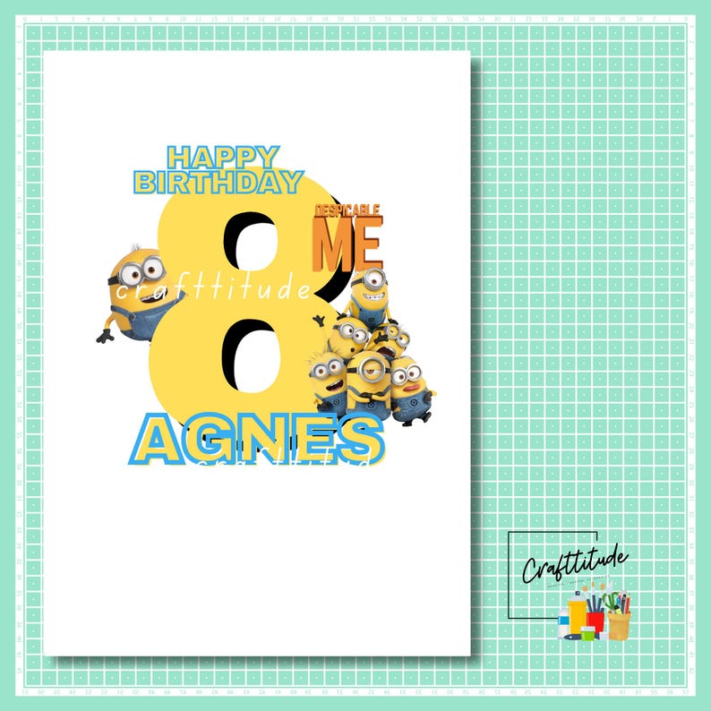 Minions Despicable ME Happy Birthday Party Cake Toppers - Etsy UK