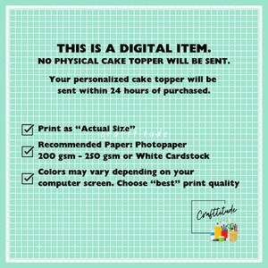 Happy Birthday Party Cinna Roll Inspired Cake Topper, Rainbow, Pastries ...