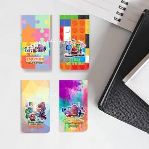 Inside Out 2 Inspired Magnetic Bookmark Digital File, 16 Designs per ...