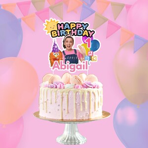 Ms. Rachel Inspired Birthday Party Cake Design Topper Personalized - Etsy