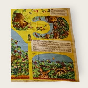 Beary Berry Patch Sewing Fabric Panel, Headboard Cover, Diaper Stacker ...