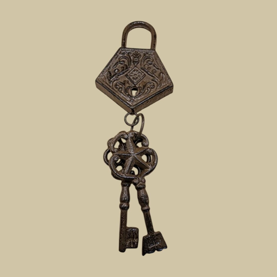 Heavy Metal Lock and Keys--wall Decor--vintage--reproduction--#123 P - Etsy
