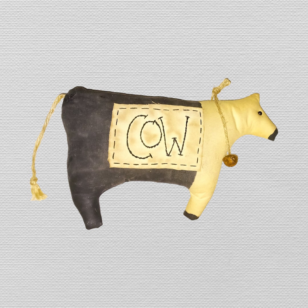 Primitive Farm Animal---cow---#102 D---shelf Sitter---farmhouse ...