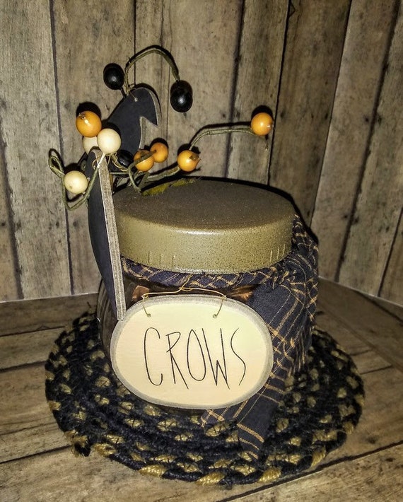 Crows Jar With Putka Pod Fillersfall Decor - Etsy