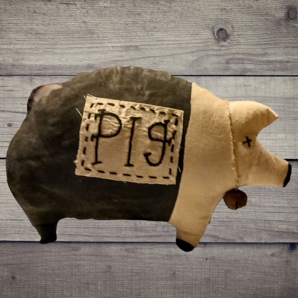 Primitive Pig - Etsy